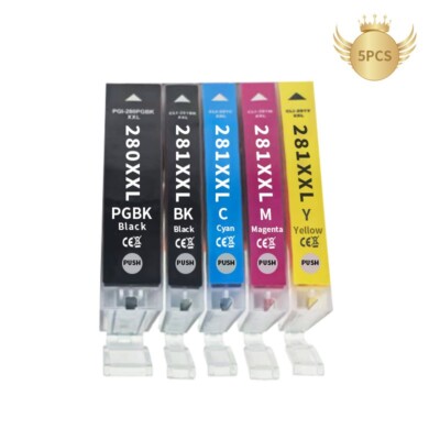 PGI 280 CLI 281 XXL Printer Ink Cartridges use for Canon TR8620A TS702A ...