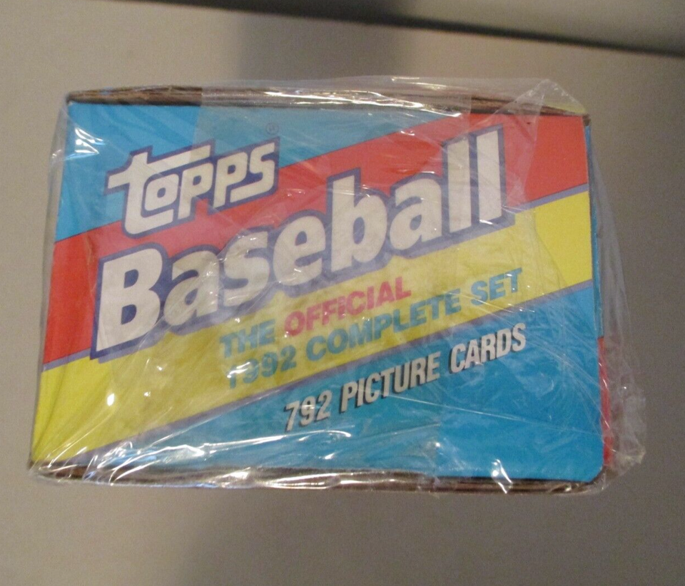 Topps 1992 MLB Baseball Complete Set 792 Cards PLUS 10 Topps Gold ...