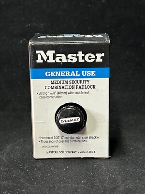 Master Combination Padlock Pad Lock 1502 BlackDial New in Box NIB | eBay
