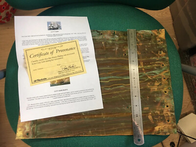 Tea Clipper CUTTY SARK Original Hull MUNTZ Copper Plate Full Width - 1/ ...