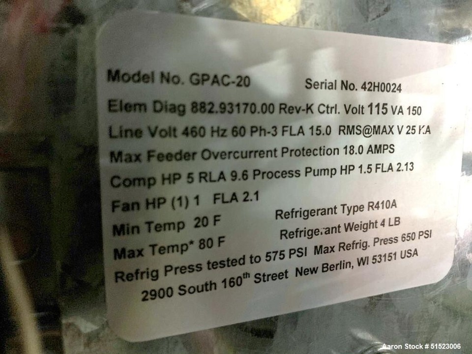 Sterling Chiller GPAC-20, Portable Air Cooled | eBay