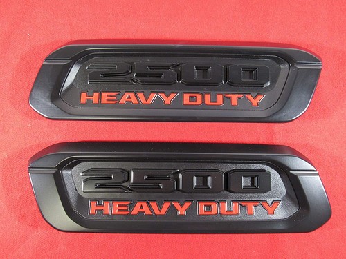 2x OEM HEAVY DUTY Emblem Left Right Hood Badge for RAM 2500 RAM2500 ...