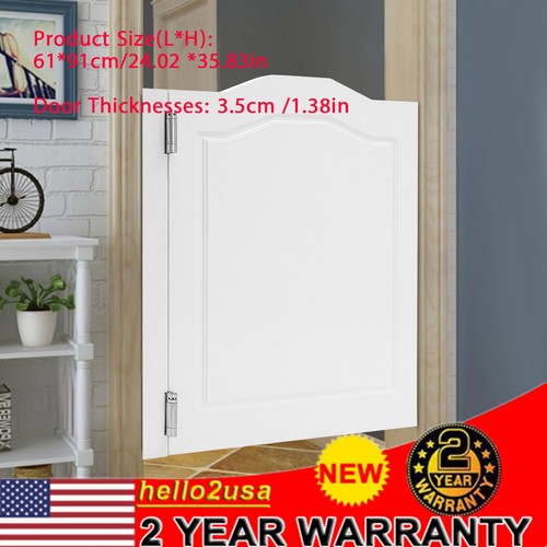 61*91cm White Wood Swinging Door Fence Door, Entrance Door Or Partition ...