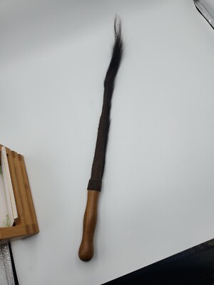 Vintage Horse Tail Duster Horsetail Game Wand Fly Swatter African | eBay