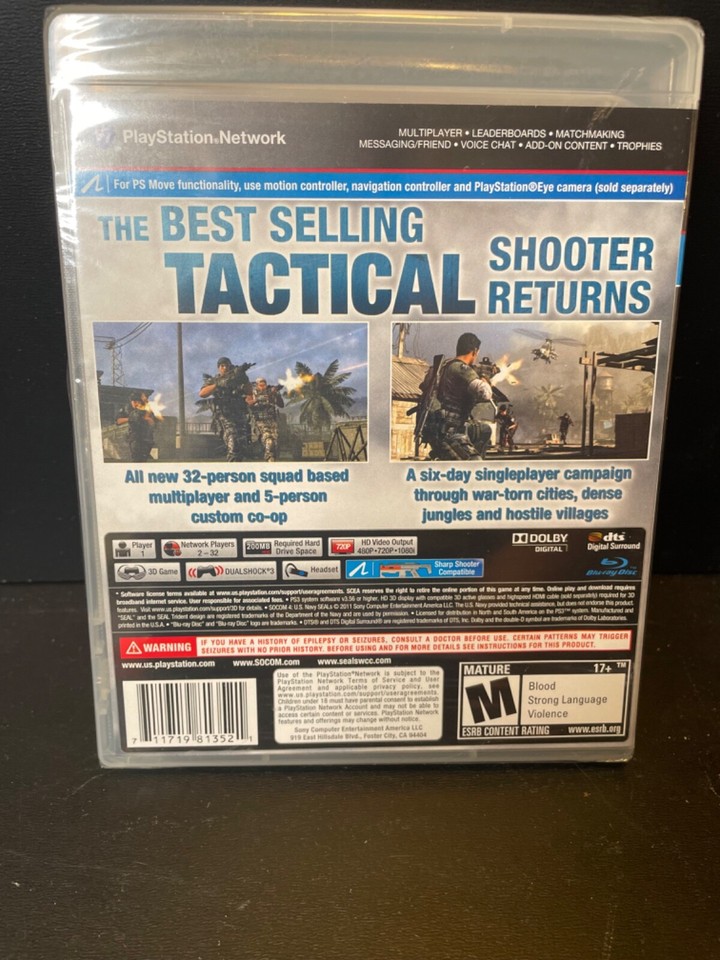 Socom 4 US Navy Seals Resistance 3 PS3 Factory Sealed 2011 | eBay