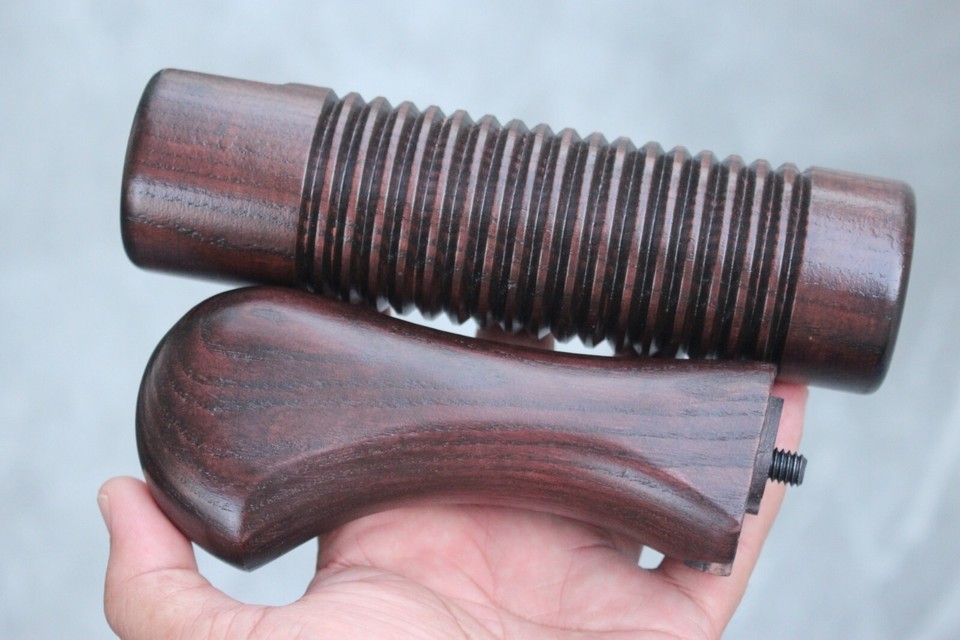 CUSTOM MOSSBERG 590 SHOCKWAVE 12 GA FOREND & STOCK WOOD FURNITURE LOOK ...