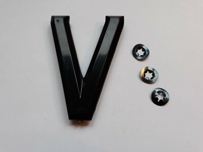Classic Number Plate Letter V with clips | eBay UK