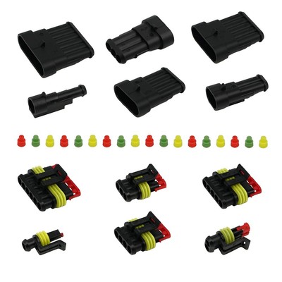 AMP Superseal Stecker Gehäuse Stift Buchsen Dichtung Kfz Auto Boot IP67 ...