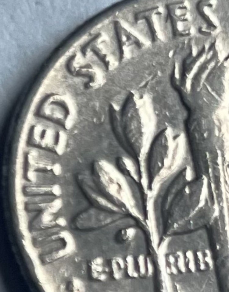 1975 Roosevelt Dime No Mint Mark Error in lettering | eBay