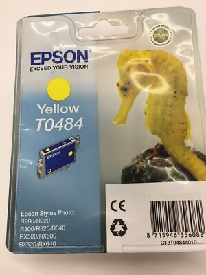 Epson Light Yellow T0484, R200,R220,R320,R340,RX500,RX600,RX620,RX640 ...