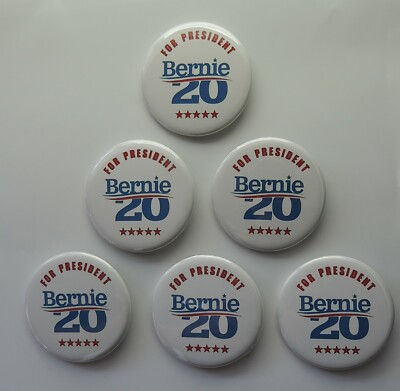For President Bernie Sanders Campaign Buttons Set of 6 (SAME-805-ALL ...