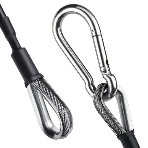 Gym Ready 2pc Wire Rope Extension Set Featuring Strong Steel Materials ...