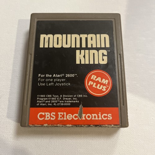 Mountain King (Atari 2600, 1983) Ram Plus CBS Electronics Atari Game ...