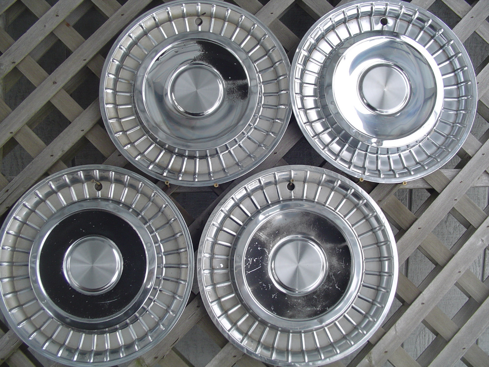 1958-58 LINCOLN PREMIER CAPRI HUBCAPS WHEEL COVERS RIMS FORD MERCURY ...