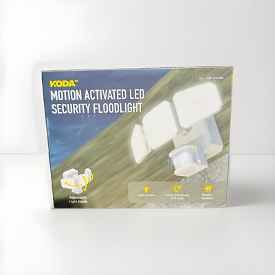 KODA Motion Activated LED Security Floodlight, 240° and 70ft Motion ...