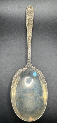 Repousse by Kirk and Son Sterling Silver Berry Spoon with applied ...