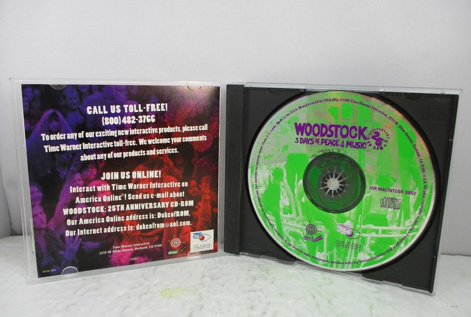 1994 Woodstock: 25th Anniversary Interactive CD-ROM Macintosh - Tested ...