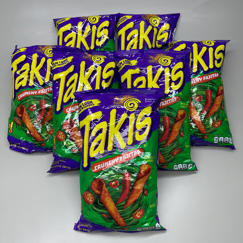 TAKIS 7-PACK! Crunchy Fajitas Rolled Tortilla Chips Mild 9 oz 69.3 ...