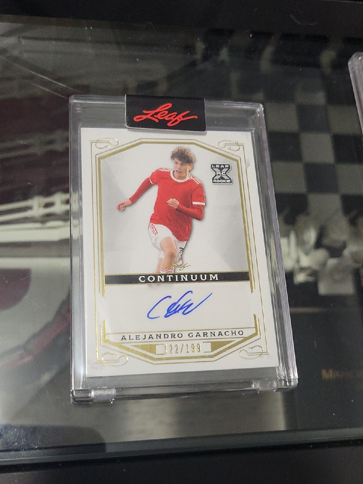 Alejandro Garnacho 2022 LEAF CONTINUUM 1st Rookie Auto #/199 RC ...