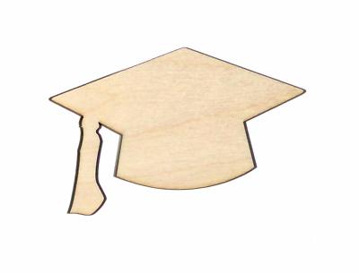 Graduation Cap Unfinished Wood Shape Cut Out GC4349 Crafts Lindahl ...