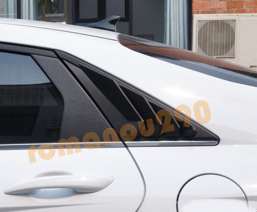 Matt Black For Hyundai Elantra 2021-2022 Rear Side Window Scoop Louver ...