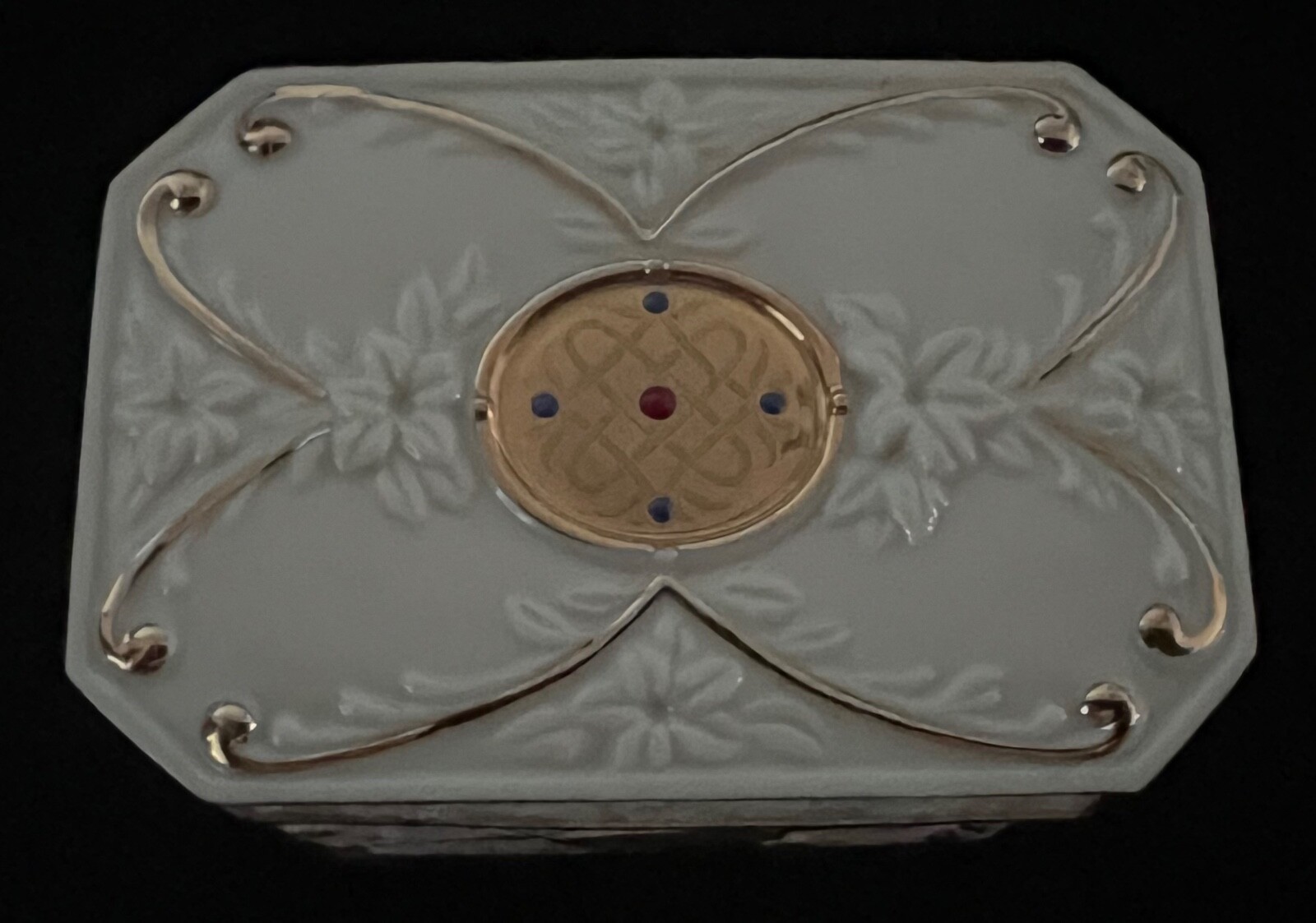 Lot of (3) Lenox China Treasures Heirloom Rectangular Trinket Box w/24K Gold | eBay