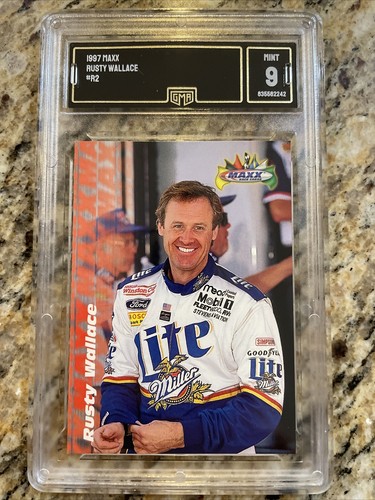 1997 MAXX Race Cards Rusty Wallace #R2 Nascar "PROMO" Race Racing GMA 9 ...