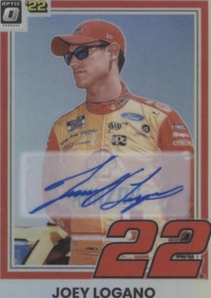 2022 Panini Donruss NASCAR - Optic Retro 1981 Holo Prizm Signatures #88 Joey Logano /99 (AU) for ...