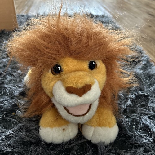 Lion King Simba roaring puppet Mattel 1993 Disney soft toy Mufasa ...