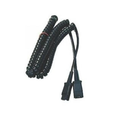 Plantronics POLY Quick-Disconnect (QD) Headset Extension Coiled Cord ...