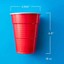 (240 CUPS) RED 18 oz. HEAVY DUTY PLASTIC PARTY DRINK/COKE CUPS USA MADE ...