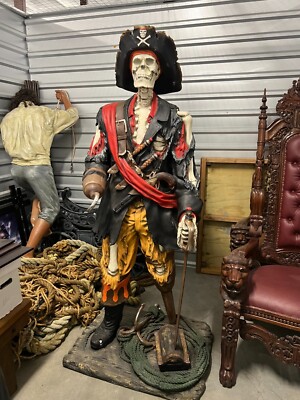 Life size pirate statue, mannequin, skeleton, 6' | eBay