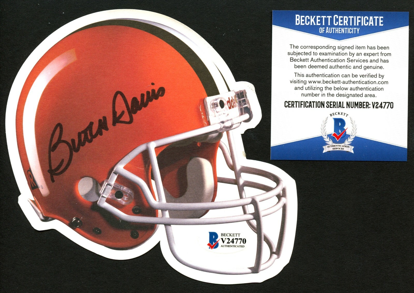 Butch Davis signed autograph Cleveland Browns Photo Beckett ...