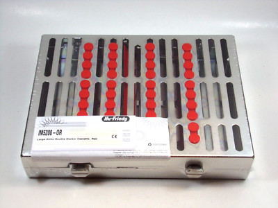 HU FRIEDY Large Double Decker Ortho Red Cassette 6" x 8" x 1.5 ...