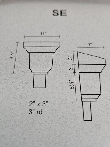 Conductor Head Scupper Box Molded Plastic 3" or 2"x3" Downspout Gutter ...