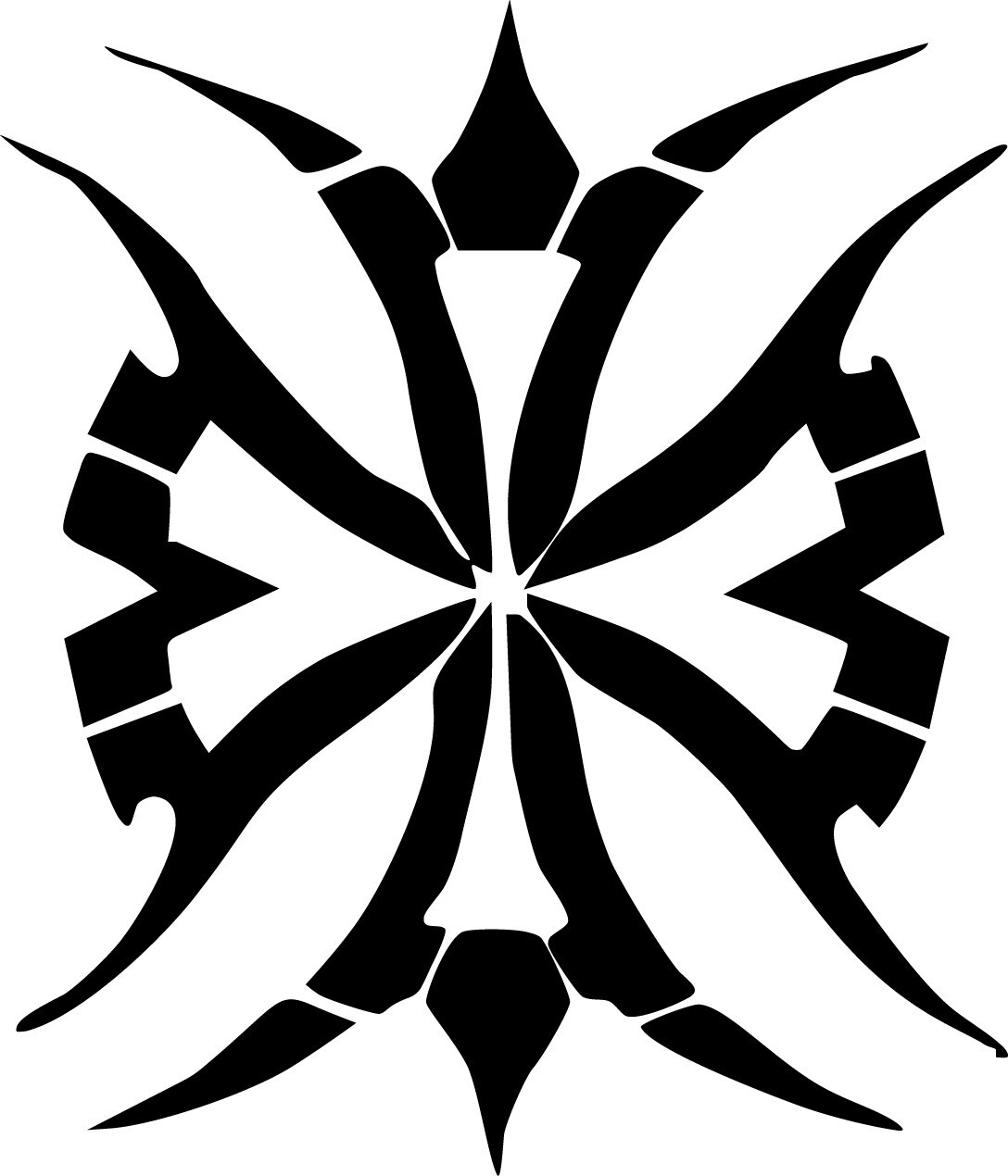 Sticker TRIBAL découpe autocollant vinyle noir 15 cm TRIBAL 0048 | eBay UK