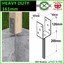 Heavy Duty Galvanised ("U" Shape With Pin) POST FENCE Foot Anchors ...