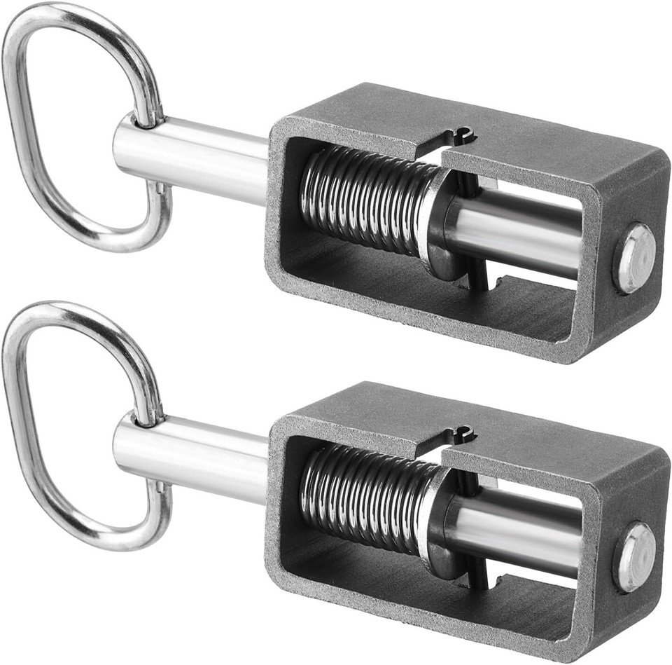 2PCS Utility Steel Spring Trailer Gate Loaded Weld-On Spring Latch Lock ...