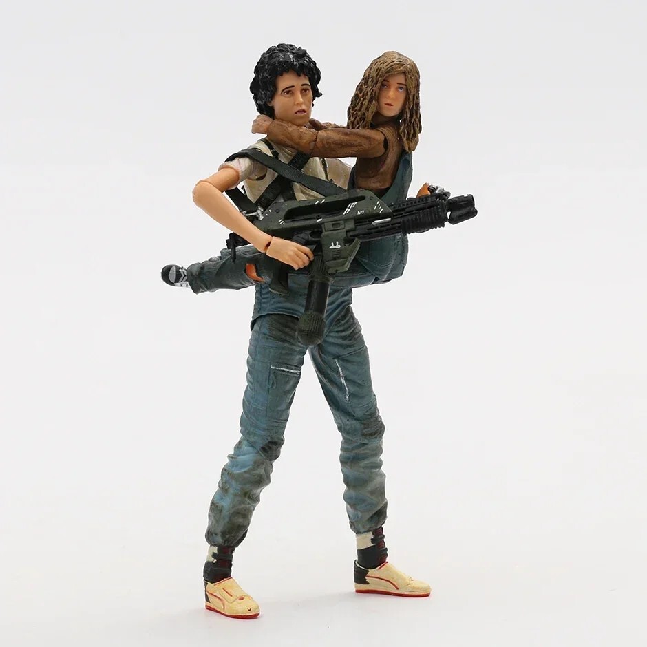 NECA Aliens Ellen Ripley Rescuing Newt Deluxe 7in Action Figure Set. | eBay