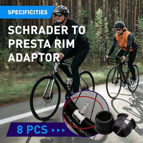 8 Pack Schrader to Presta Rim Adapters Bike Valve Stem Grommets | eBay