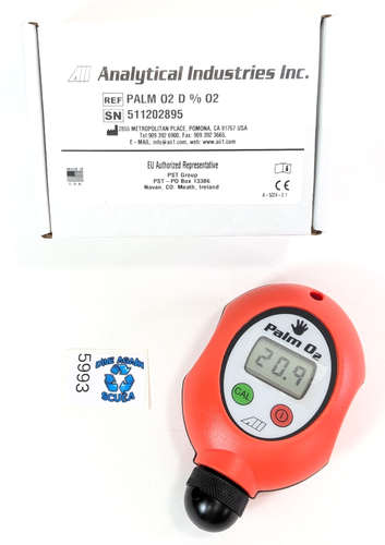 Analytical Industries Palm O2 Remote Handheld Oxygen / Nitrox Analyzer ...