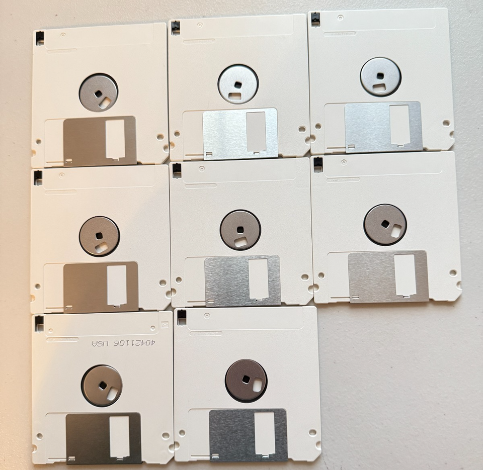 Microsoft MS-DOS 6.22 Upgrade • 3.5" Floppy Vintage Software (8-Disk ...