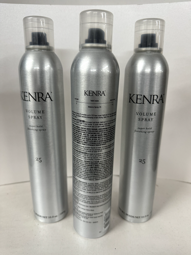 KENRA #25 VOLUME SPRAY 10 Oz SUPER HOLD FINISHING HAIRSPRAY Pack of 3 ...