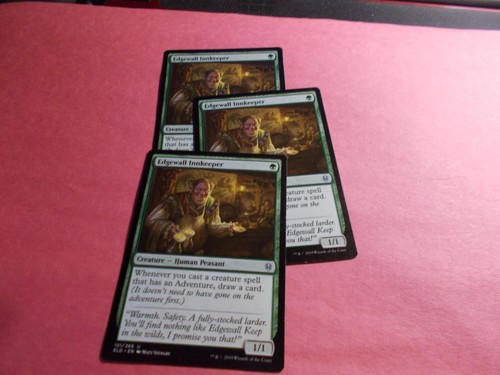 Edgewall Innkeeper x3 MTG Throne of Eldraine Green Uncommon Creature ...
