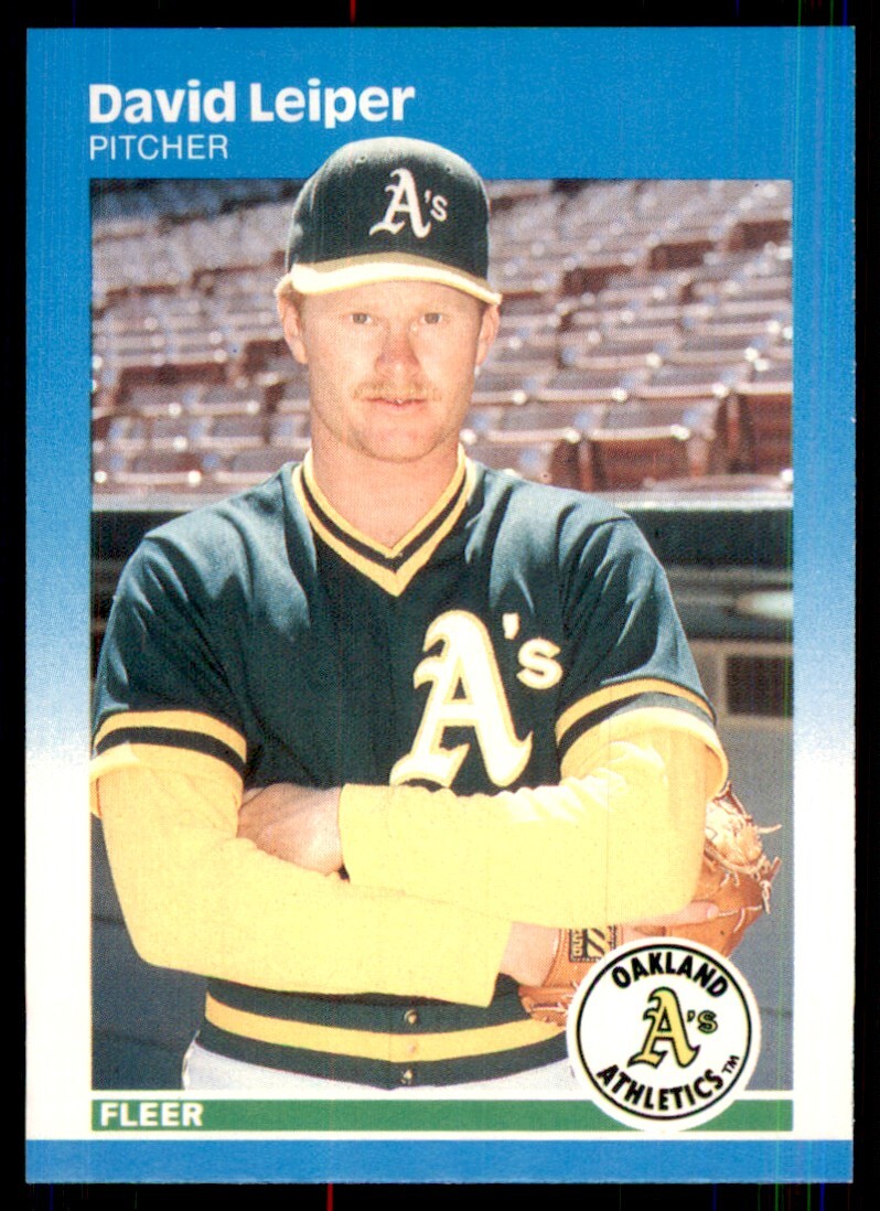 1987 Fleer Dave Leiper A Oakland Athletics #398 | eBay