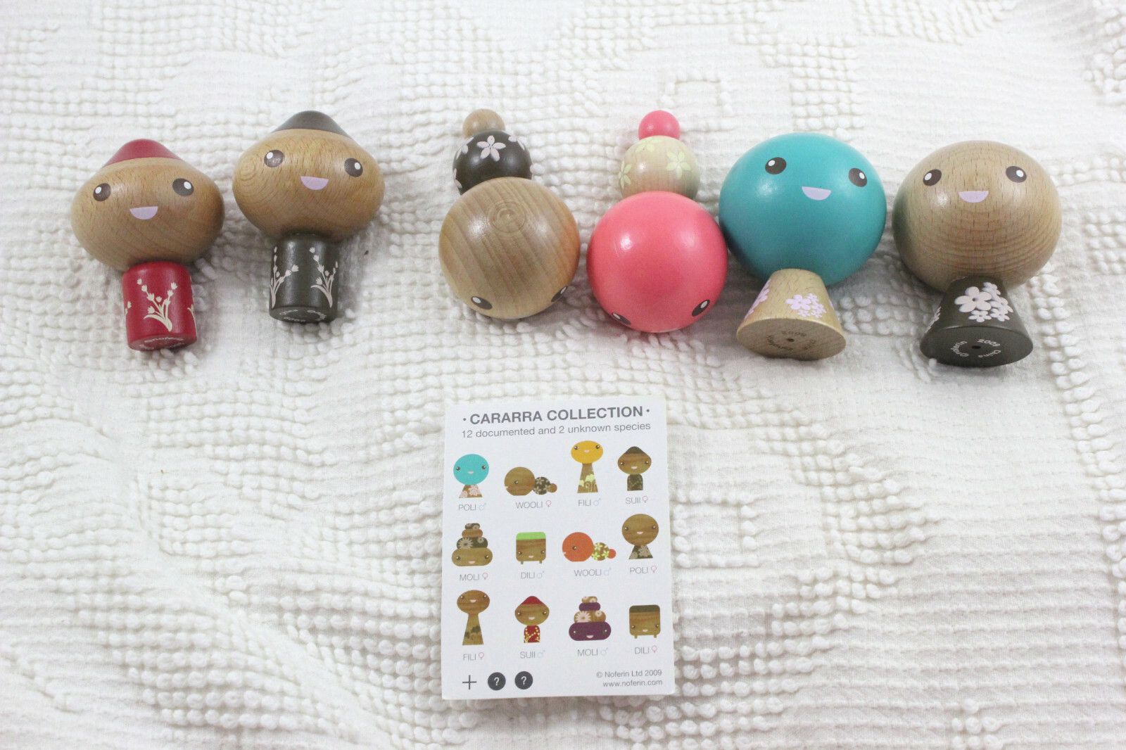 Lot of 6 Noferin Jibibuts Collectable Wooden Blind Box Figures Series 1 ...