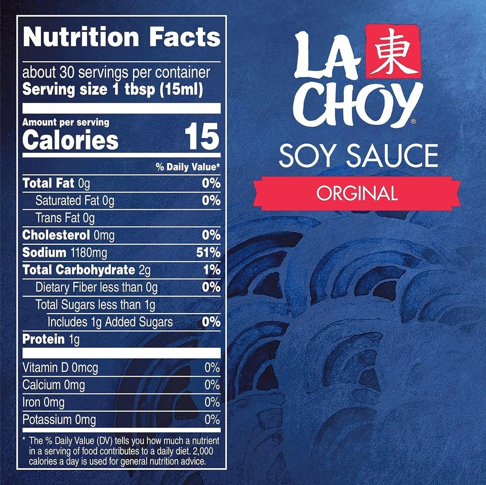 2 LA CHOY Soy Sauce - Original - All Purpose - 15 Fl Oz Each ...