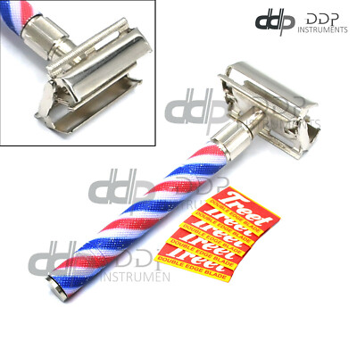 Men’s Traditional Double Edge Classic Shaving Safety Razor W/ 5 Blades ...