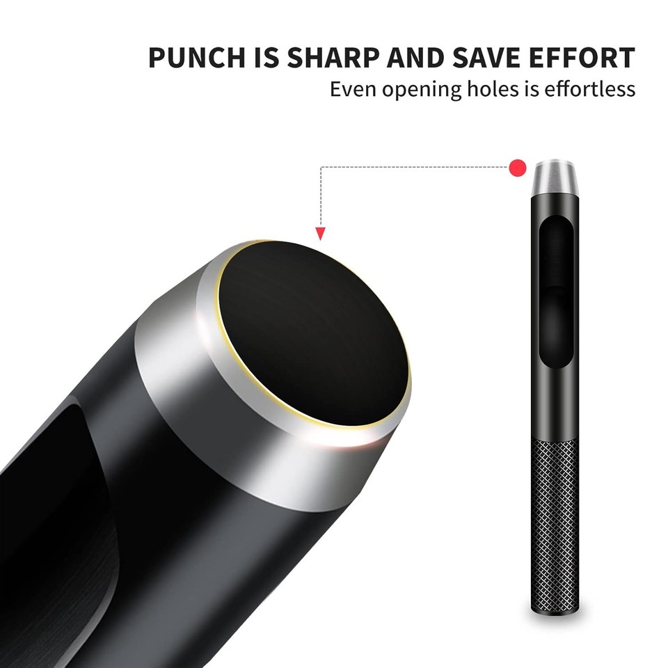 Leather Hole Punches Round Hole Punch set Hollow Punch Set DIY Leather Punch Set | eBay