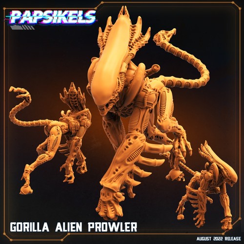 Gorilla Prowler | Alien Brood | Xenos | Papsikels | 32mm scale | eBay